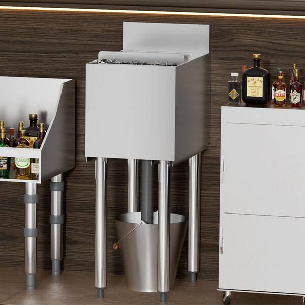 VEVOR Commercial Ice Bin, 28 L Underbar Ice Bin, 12 x 19 x 37 in ...