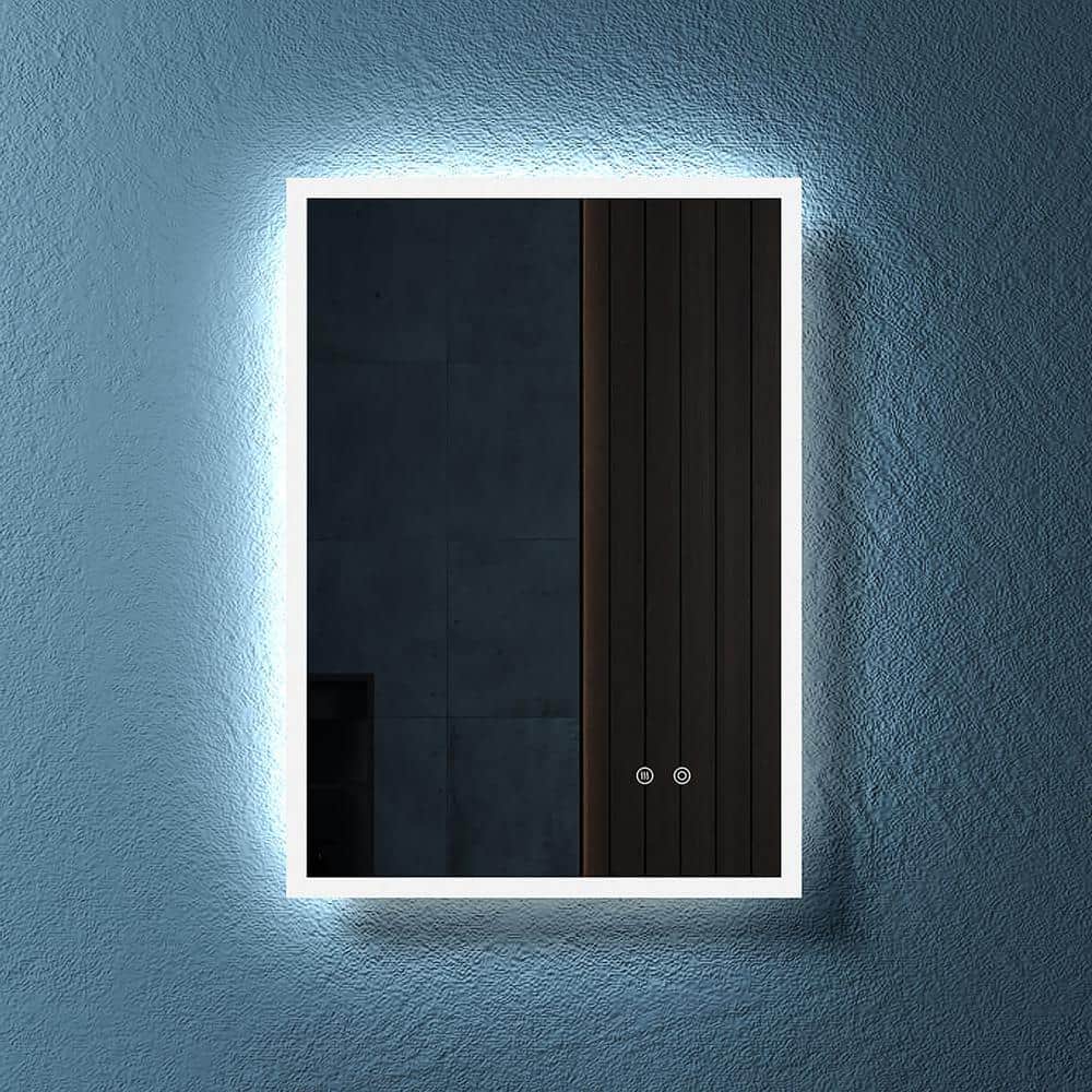 Staykiwi 20 in. W x 28 in. H Rectangular Frameless Anti-Fog Wall ...