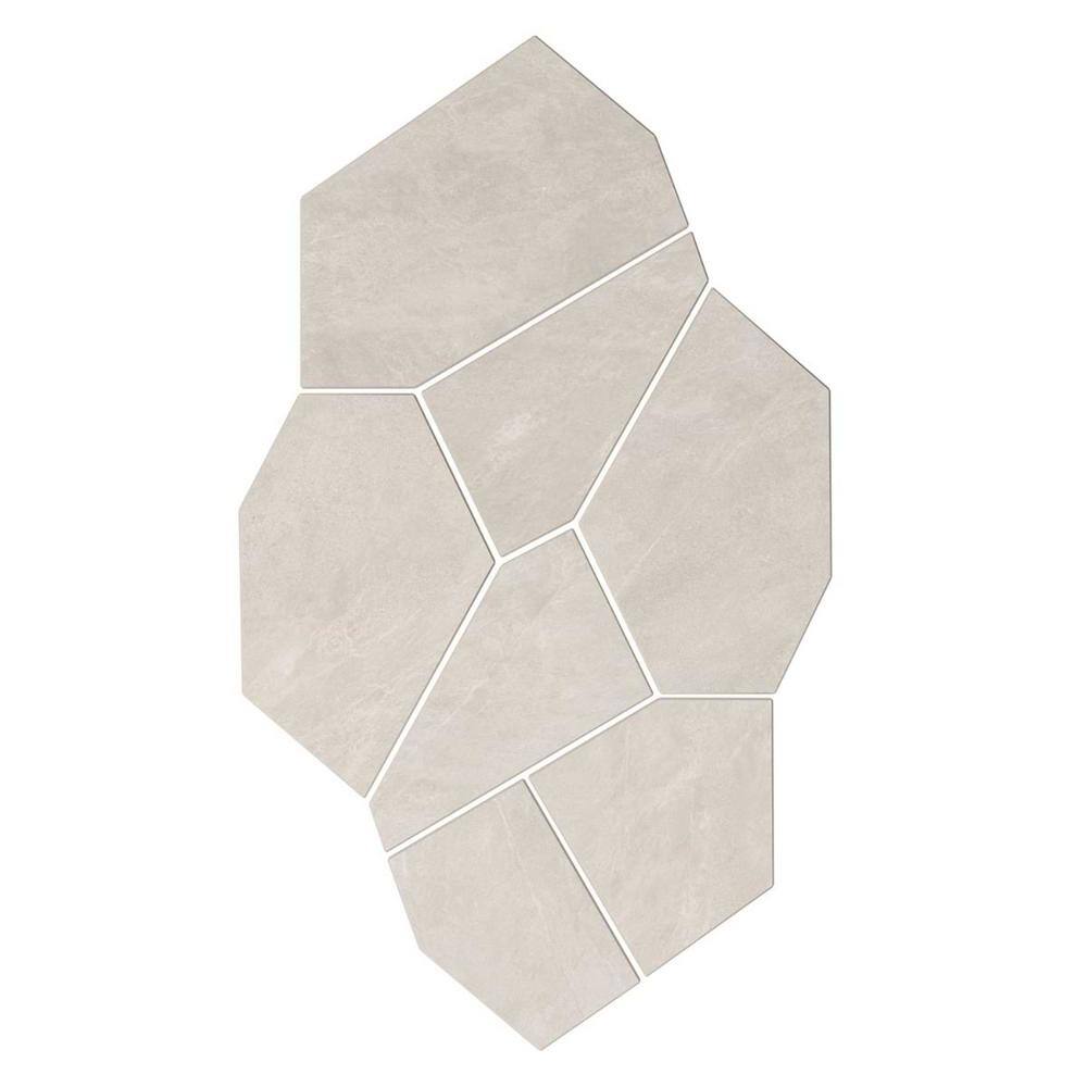 Ivy Hill Tile Monolith Linen White 4 in. x 0.35 in. Organic Pattern ...