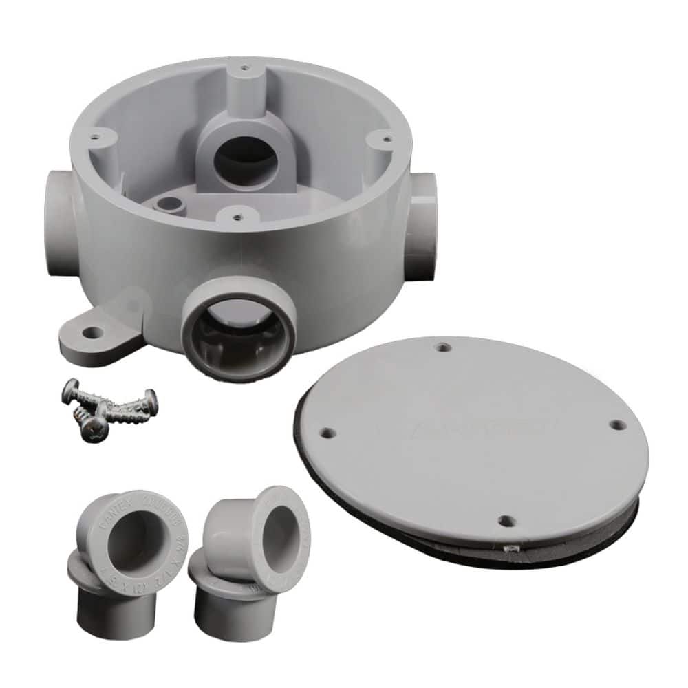 Cantex .5 in. and .75 in. Type X PVC Conduit Body Conduit Fitting for ...