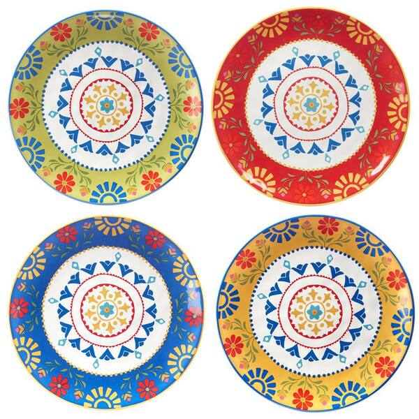 Certified International Spice Love Multicolor Earthenware Dinner Plates ...