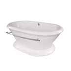 Universal Tubs Sunstone 5.7 ft. Acrylic Flatbottom Air Bath Tub in ...