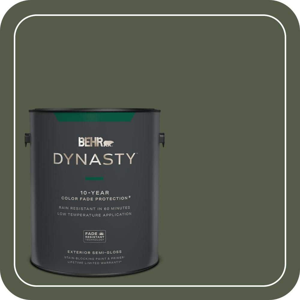 BEHR DYNASTY 1 gal. #430F-7 Windsor Moss Semi-Gloss Exterior Stain ...