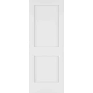 Frameport 16 in. x 80 in. Shaker 1-Panel Solid Wood Pine/MDF Wood ...