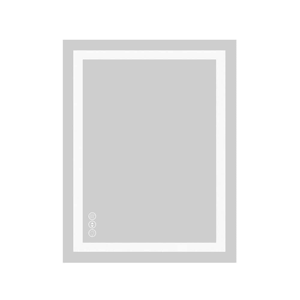 Seafuloy 28 in. W x 36 in. H Rectangle LED Bathroom Vanity Mirror with ...