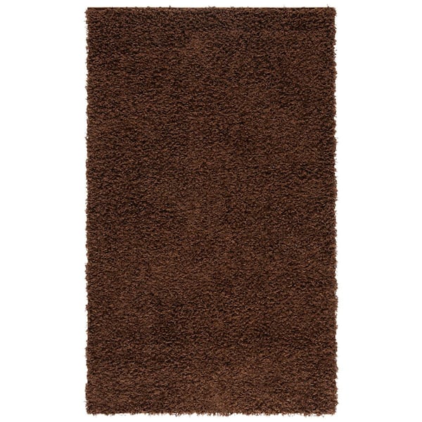 SAFAVIEH Modera Brown 4 ft. x 6 ft. Solid Color Area Rug SGAS119A-4 ...
