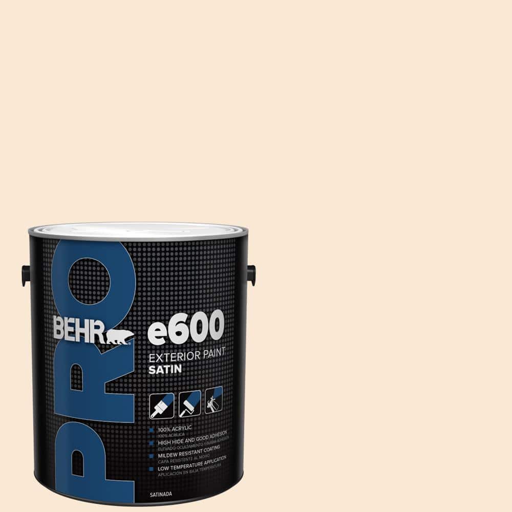 BEHR PRO 1 gal. #PPU4-09 Cafe Cream Satin Enamel Exterior Paint PR64001 ...