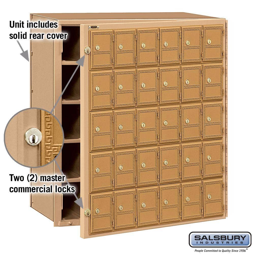 Salsbury Industries 2100 Series Front Loading Americana Mailbox with 30 ...