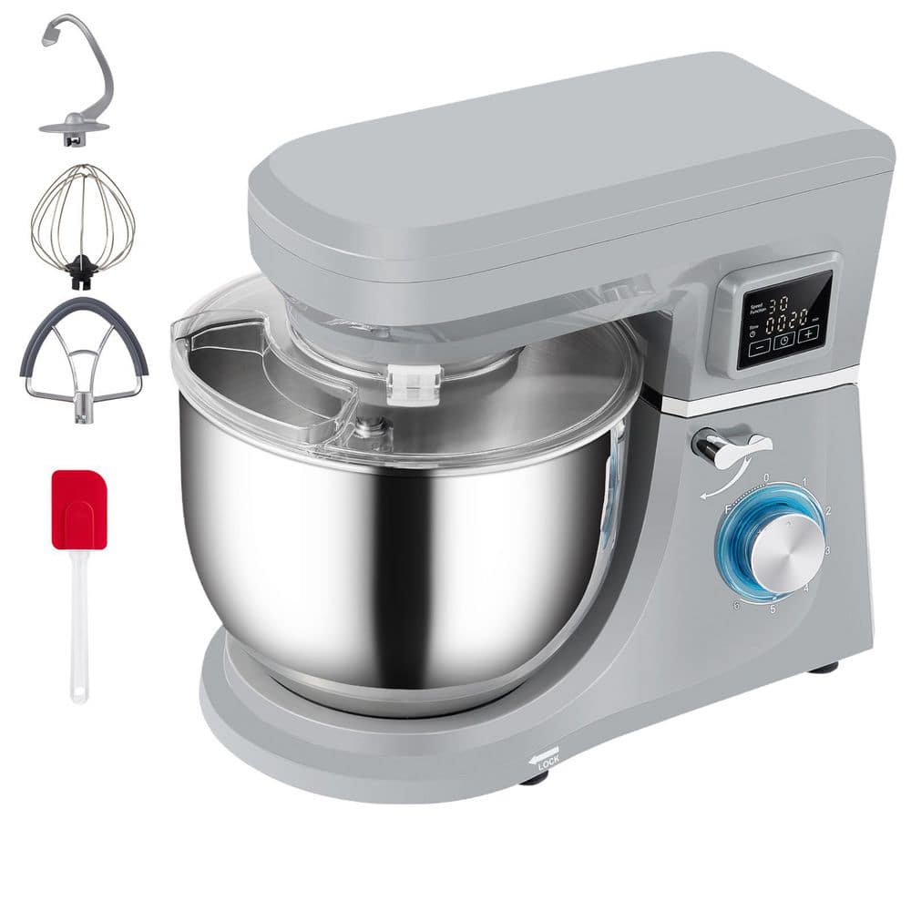 SKYSHALO Stand Mixer, 660W Electric Dough Mixer with 6-Speeds LCD ...