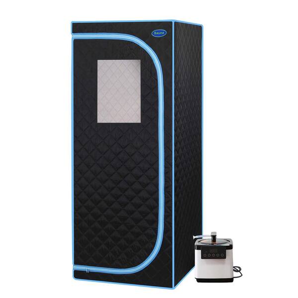 1-Person Portable Grey Infrared Sauna Tent with Infrared Panels and ...