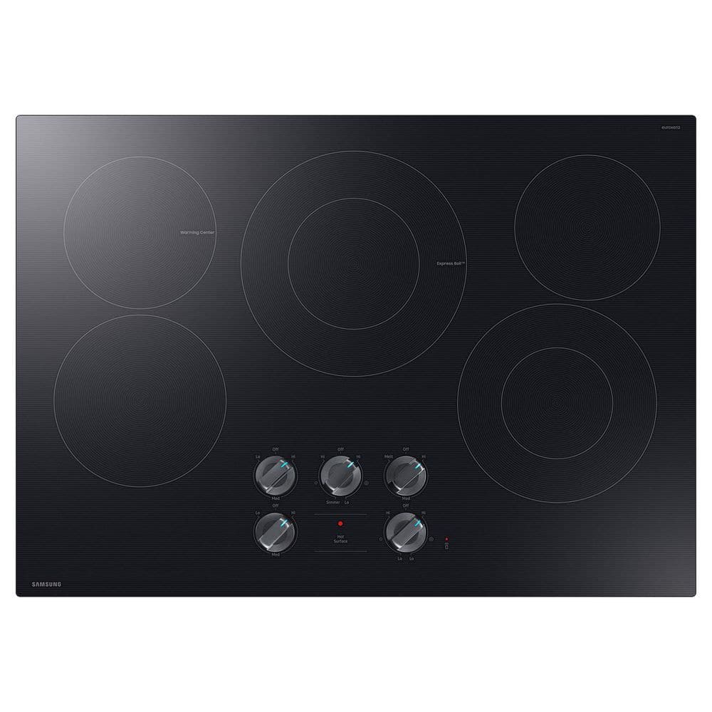 Samsung 30" in. 5 Elements Glass Electric Cooktop in Black with Wi-Fi ...