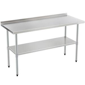 VEVOR 24 x 60 x 36 In. Stainless Steel Commercial Kitchen Prep Table ...