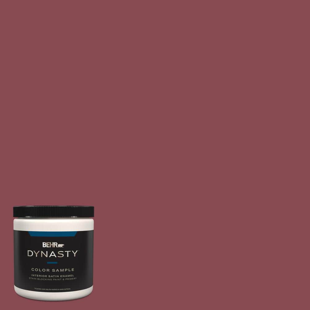 BEHR DYNASTY 8 oz. #ICC-83 Currant Jam Satin Enamel Interior/Exterior ...