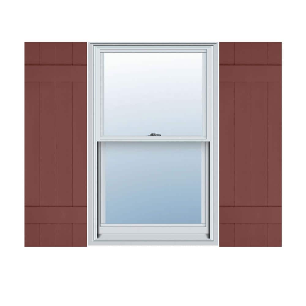 Builders Edge 14 in. W x 40 in. H TailorMade Vinyl Four Board Joined (2 ...