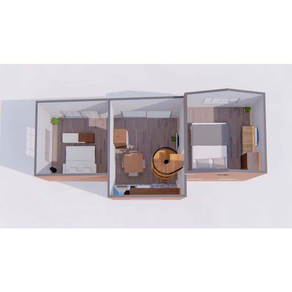 Rose Cottage 2 Bed 1 Bath 444 sq.ft. Steel Frame Nepal | Ubuy