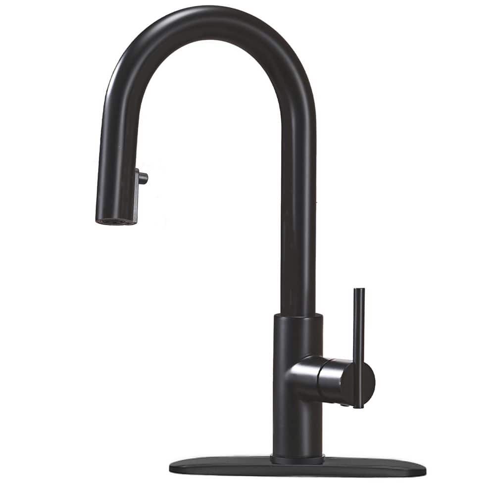 ATKING Built-in 2 Mode Sprayer Single Handle Pull Down Sprayer Kitchen ...