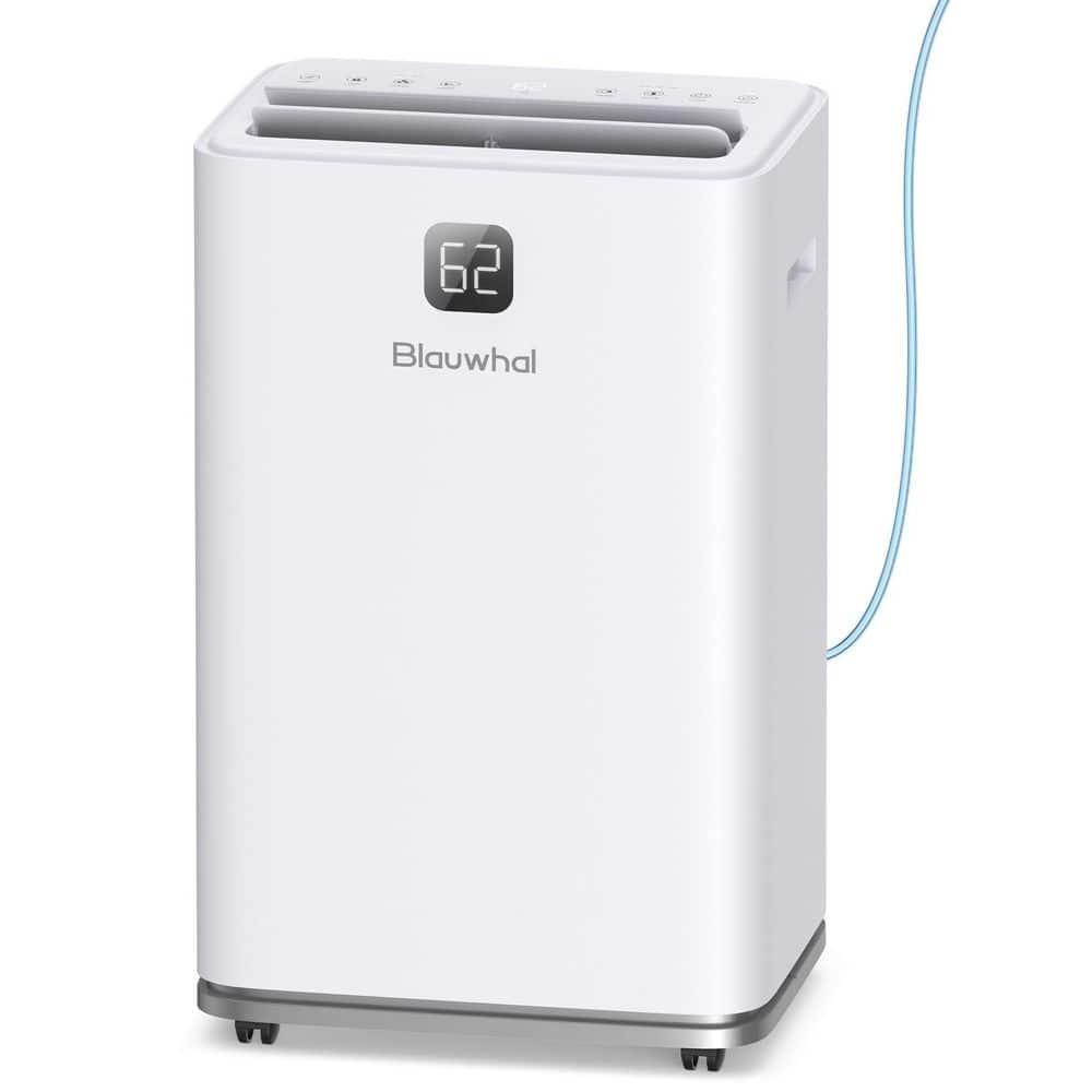 Amucolo 150 pt. 8000 sq.ft. Dehumidifier in White with Drain Hose, Auto ...