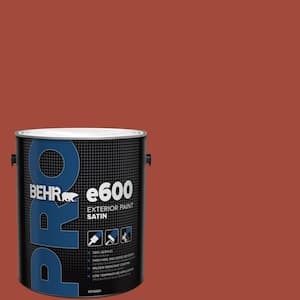 BEHR PRO 1 gal. #200D-7 Rodeo Red Low Luster Exterior Paint PR62301 ...