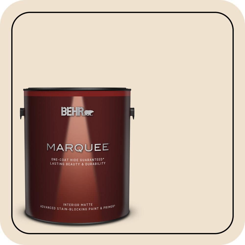 BEHR MARQUEE 1 gal. #S280-1 Buckwheat Flour Matte Interior Paint ...