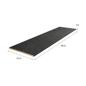Latitude 59 6ft. L x 25 in. D Straight Laminate Countertop in Matte ...