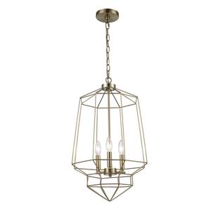 Hampton Bay Winfield 9.5 in. 1-Light Gold Semi-Flush Mount Ceiling ...