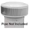 Active Ventilation 10 in. Dia Aura PVC Vent Cap Exhaust with Adapter ...