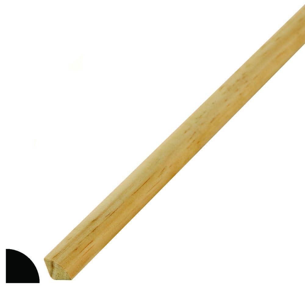 Alexandria Moulding WM 100 1/2 in. D x 1/2 in. W x 96 in. L Pine Wood ...