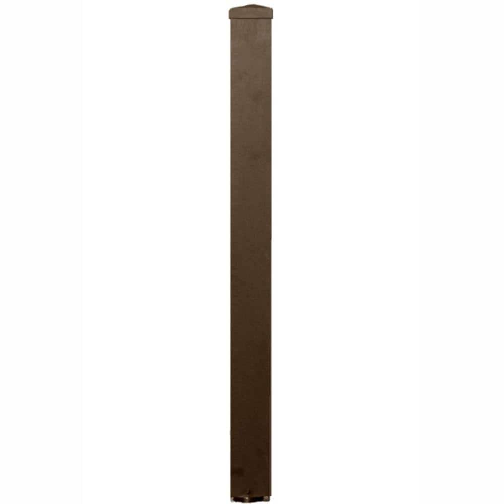 EZ Handrail 3 in. x 3 in. x 96 in. Bronze Aluminum Post EZSP96BZ - The ...