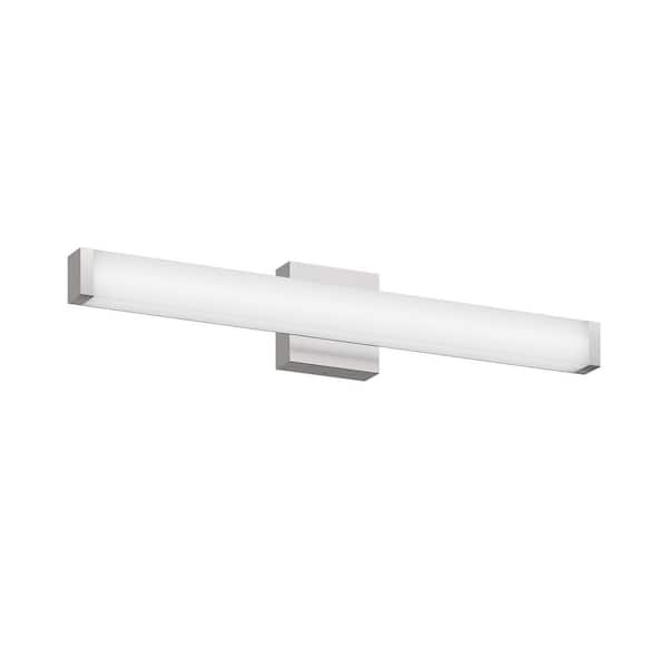 Basdien 25 in. 1-Light Picture Light Black LED Vanity Light Bar for ...