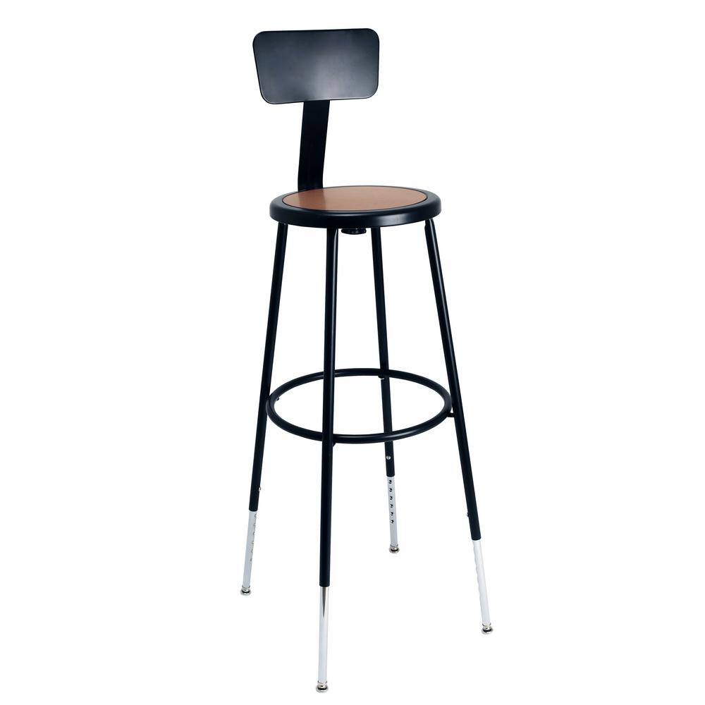 HAMPDEN FURNISHINGS Felix Collection Height Adjustable 32-39 in. Stool ...