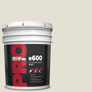 BEHR PRO 5 gal. #N310-1 Sand Drift Semi-Gloss Acrylic Exterior Paint ...