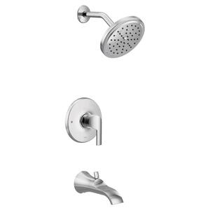 MOEN Doux M-CORE 3-Series 1-Handle Eco-Performance Shower Trim Kit in Chrome (Valve Not Included ...