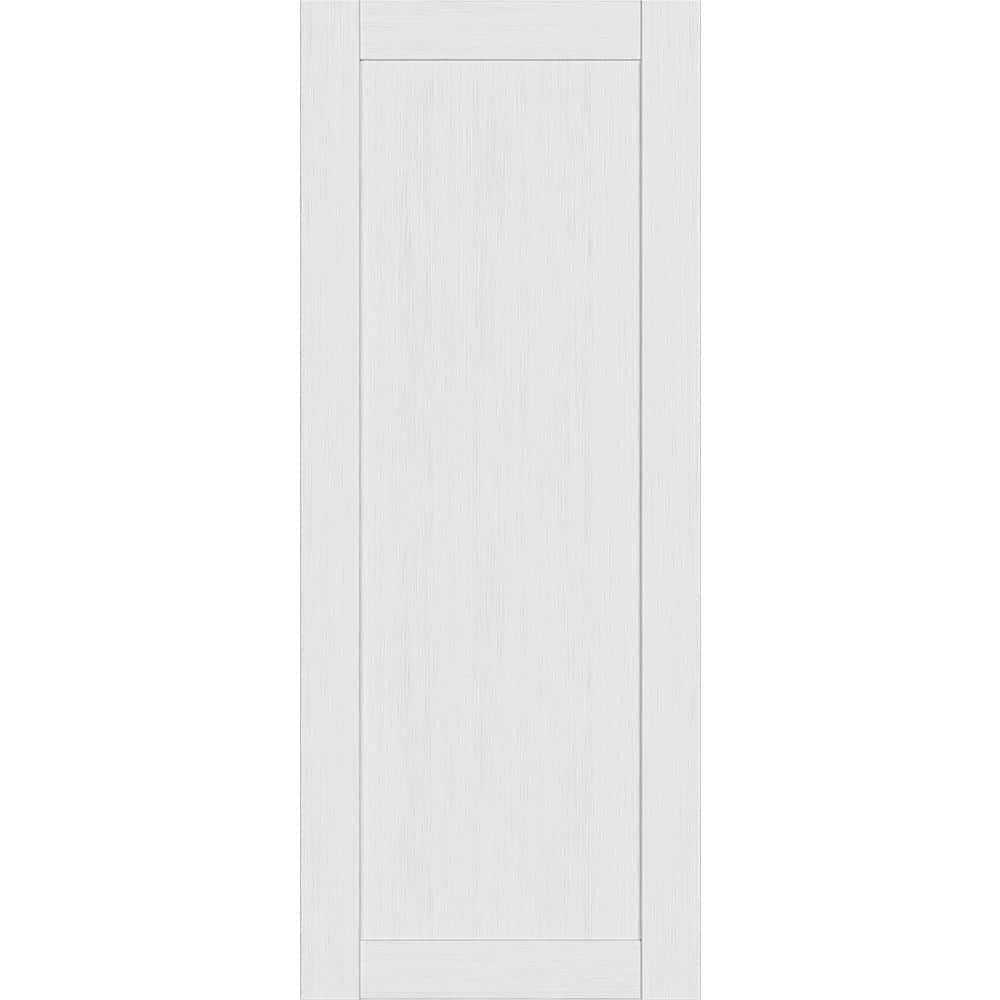 Belldinni 1-Panel Shaker 24 in. x 96 in. No Bore Bianco Noble Solid ...