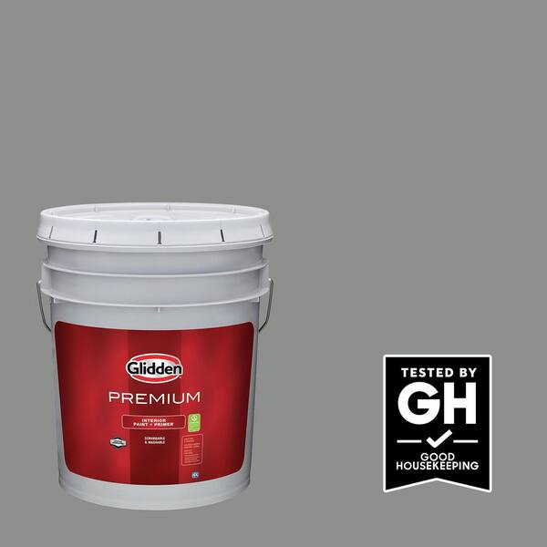 Glidden Premium 5 gal. #PPG1009-5 Phoenix Fossil Satin Interior Latex ...