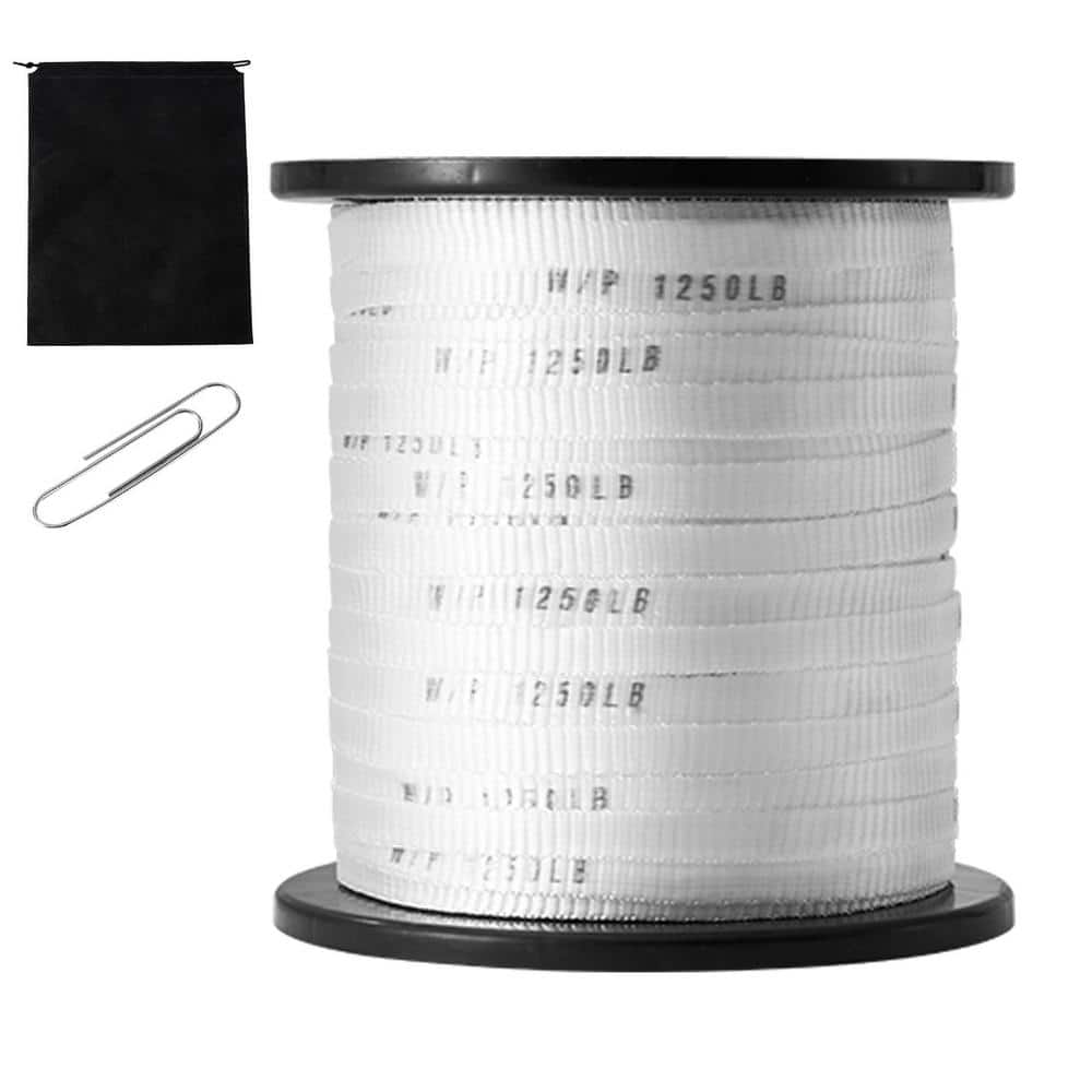 SVOPES Polyester Pull Tape, 1/2 in. x 528 ft. Flat Rope, 1250 lbs ...