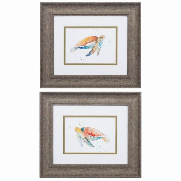 Paragon 2 Piece Framed Giclee Coastal Art Print 11 in. x 13 in. 48009 ...