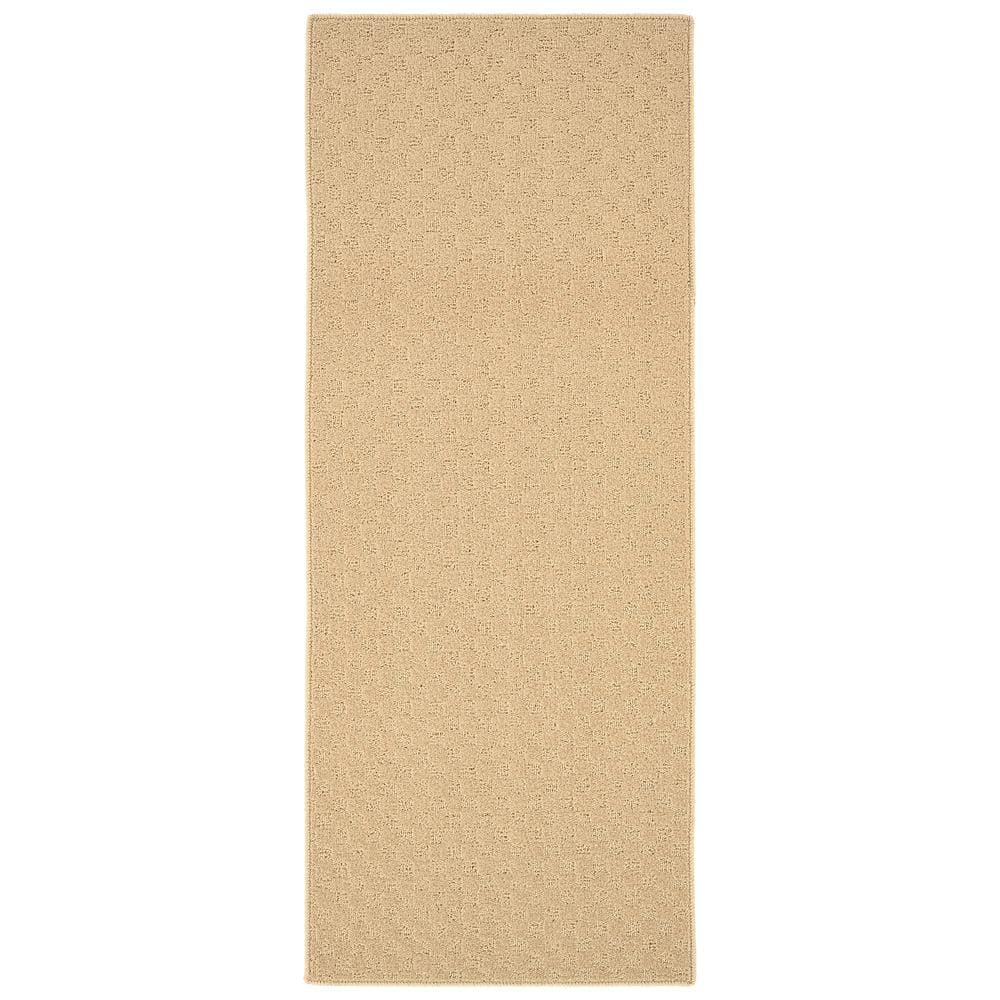 Garland Rug Medallion Tan 2 ft. x 5 ft. Geometric Runner Rug ...