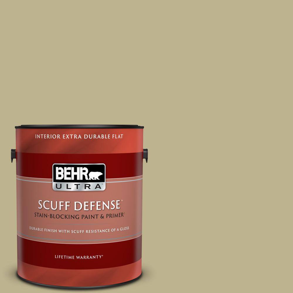 BEHR ULTRA 1 gal. #PPU9-10 Wasabi Powder Extra Durable Flat Interior ...