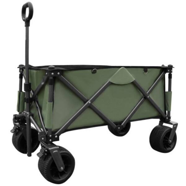 Dracelo Folding Camping Trolley Outdoor Picnic Beach Cart, Serving Cart ...