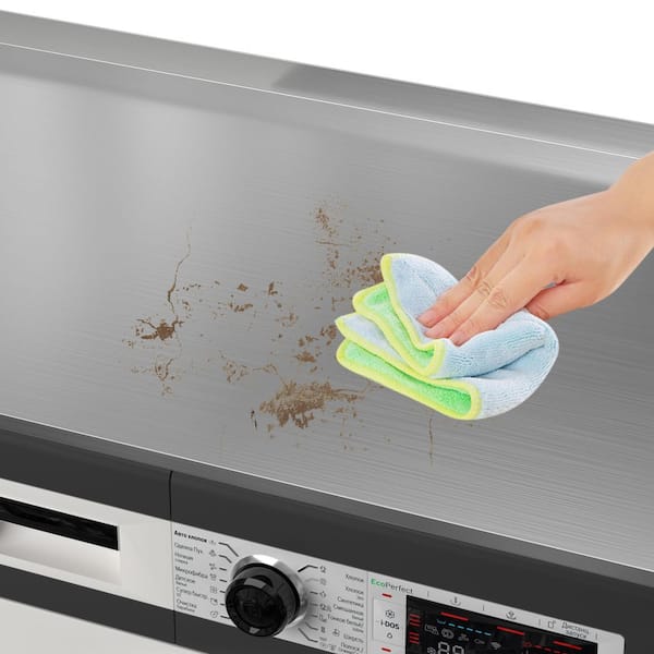 VEIKOUS 54 in. W x 27.5 in. D Gray Metal Washer Dryer Countertop ...