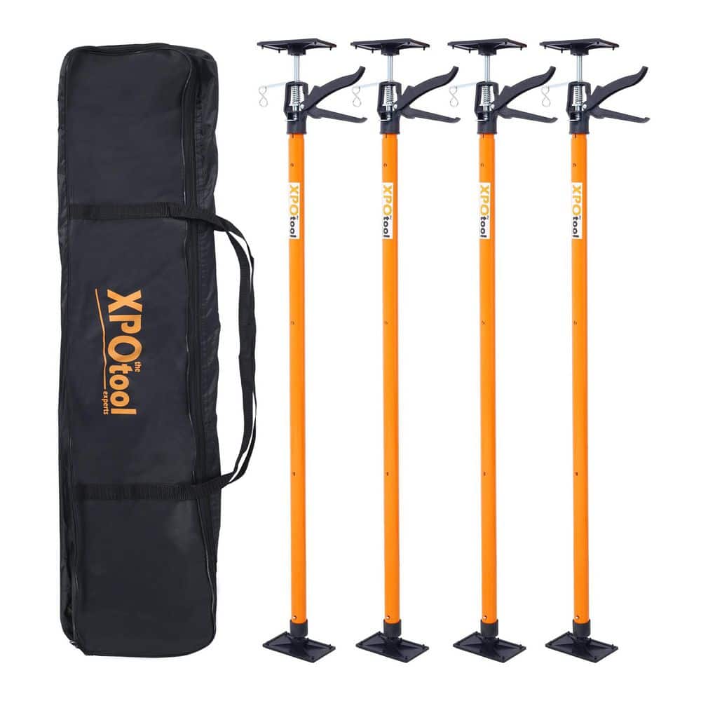 Tatayosi 4-Pack Orange Steel Adjustable Support Pole Jack Post Hand ...