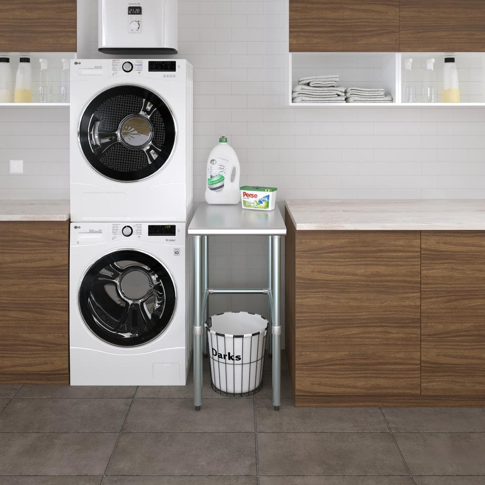 AMGOOD 30 in. x 18 in. Open Base Stainless Steel Work Table ...