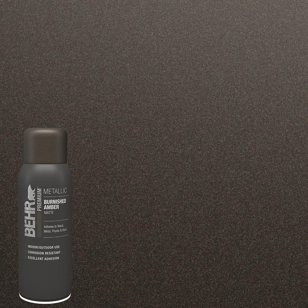 BEHR PREMIUM 11 oz. #SP-209 Burnished Amber Matte Interior/Exterior ...