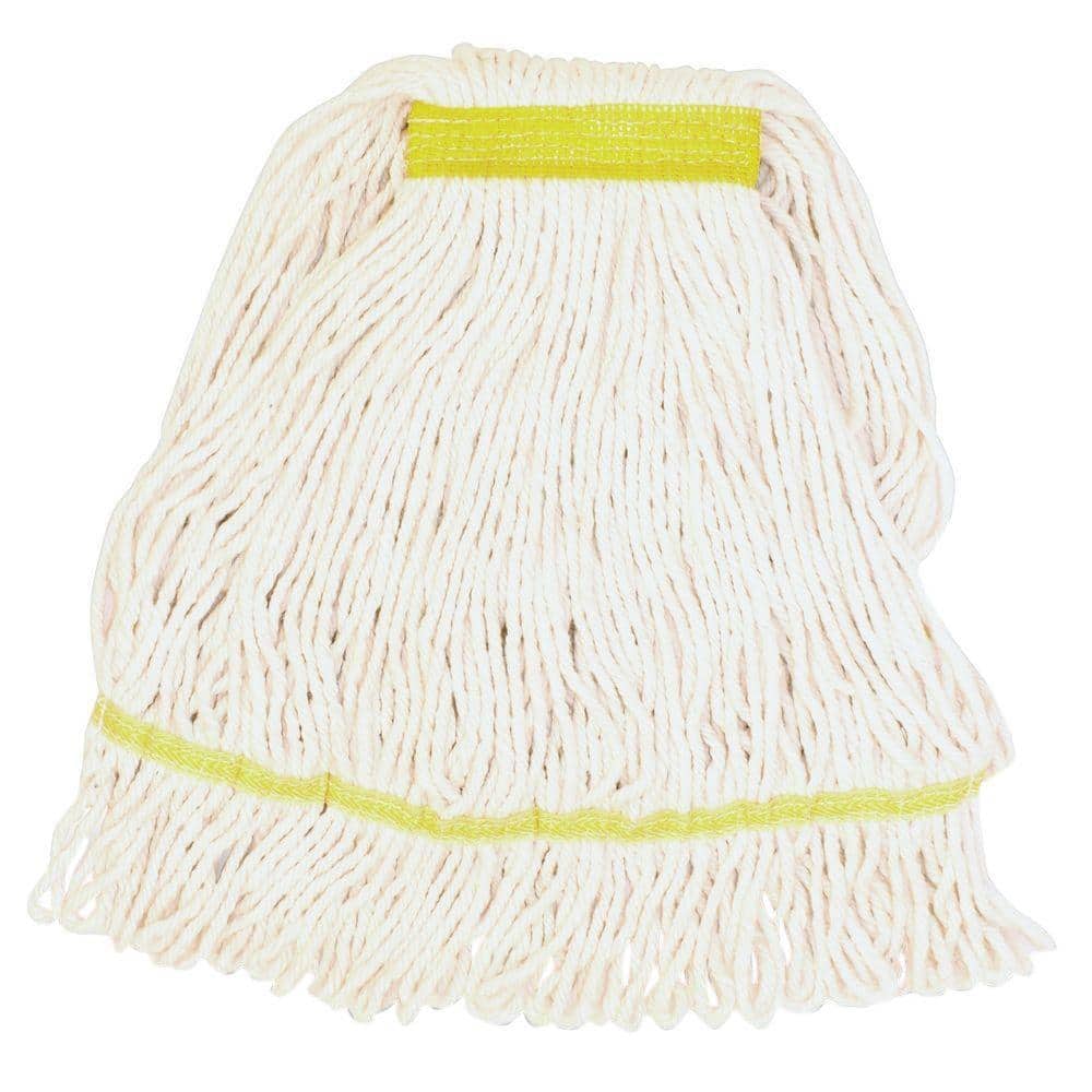 Genuine Joe Synthetic Blend Small Rayon Cotton Mop Head GJOSWH1B - The ...