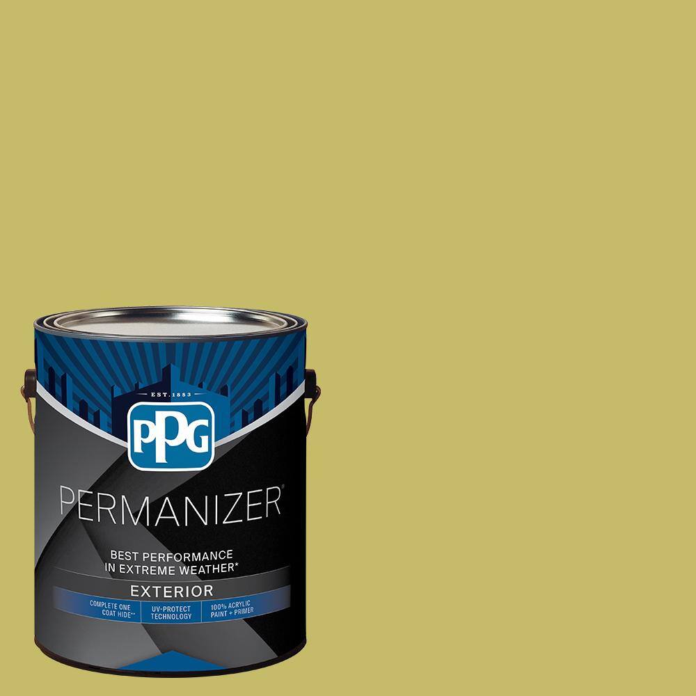 PERMANIZER 1 gal. PPG1110-4 Secret Safari Satin Exterior Paint PPG1110 ...