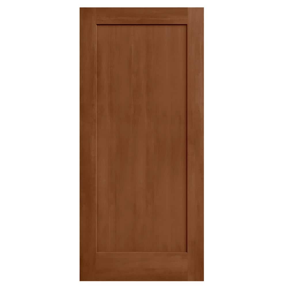 JELD-WEN 36 in. x 80 in. Madison Hazelnut Stain Molded Composite MDF ...