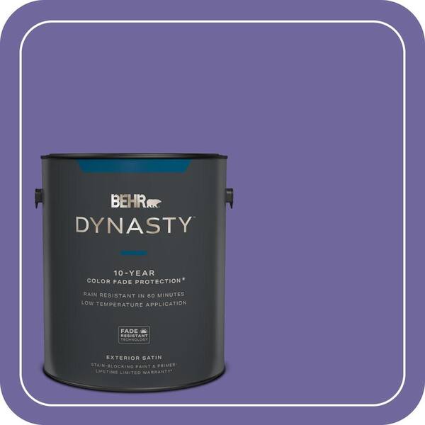 BEHR DYNASTY 1 gal. #630B-7 Pandora Satin Enamel Exterior Stain ...