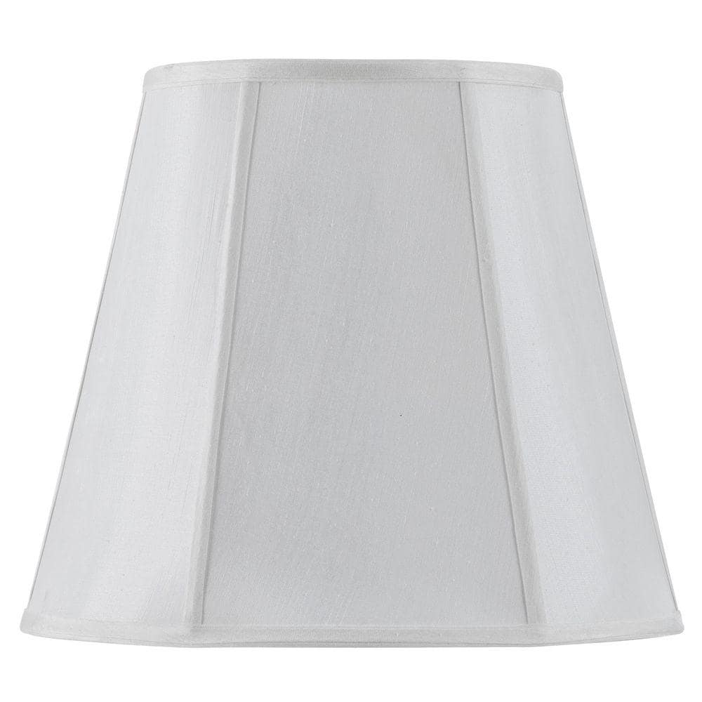CAL Lighting 15 in. White Fabric Shade SH-8107/18-WH - The Home Depot