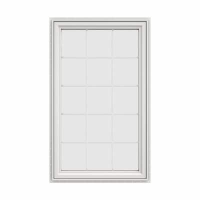 JELD-WEN 35.5 in. x 59.5 in. V-4500 Series White Vinyl Right-Handed ...