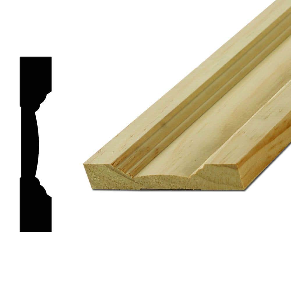 American Wood Moulding WM650 11/16 in. x 4-1/4 in. Solid Pine Casing ...